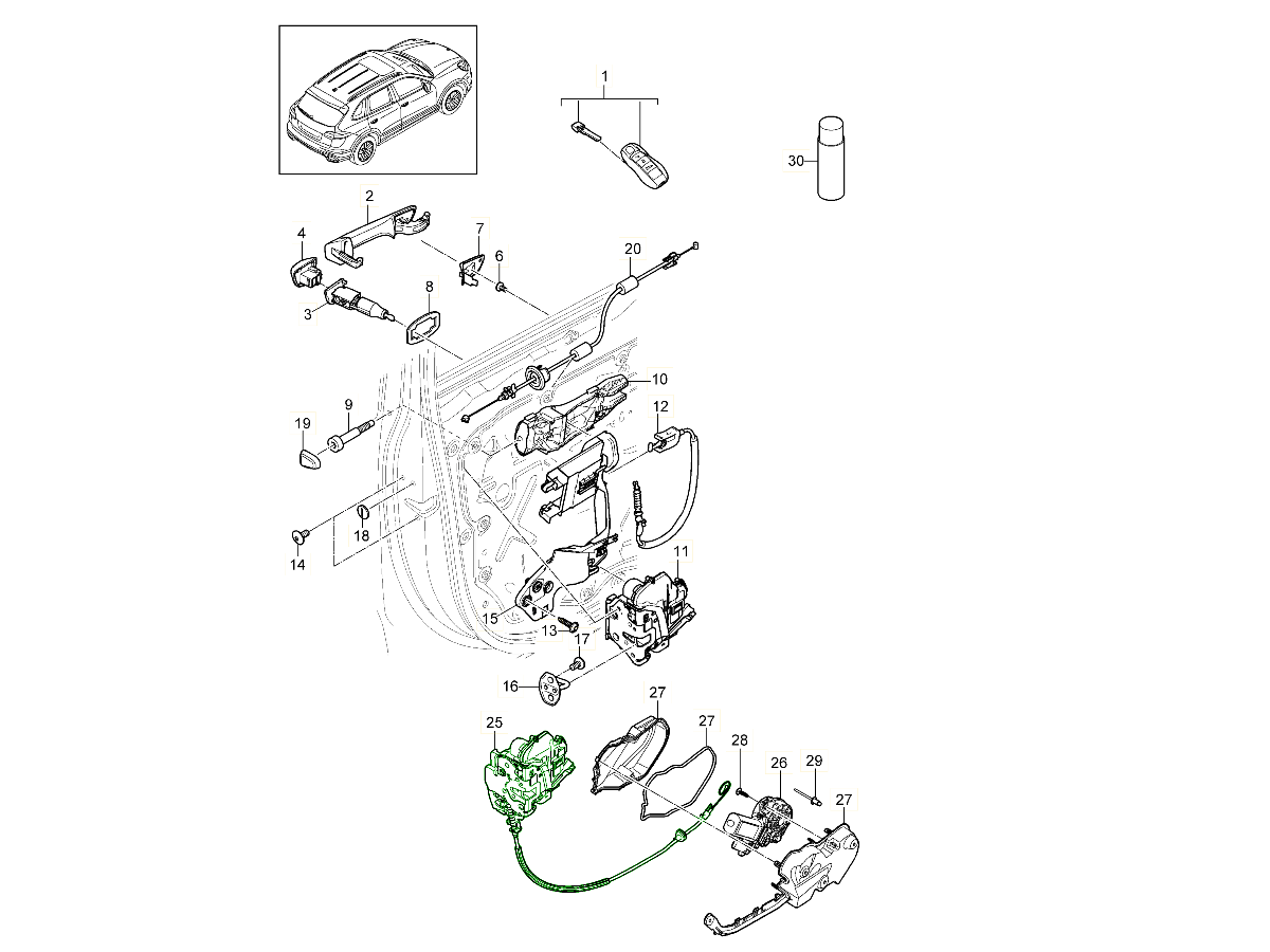 door latch - 95853101500 | Design 911