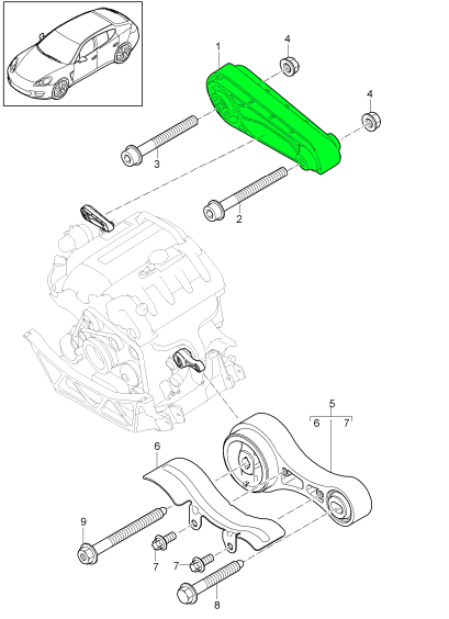Porsche Cayenne Panamera Macan Engine Support Bracket 7PP199331A ...