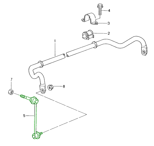 Drop Link Front or Rear. Porsche Boxster 987 / Cayman 987C / 997 (OE ...