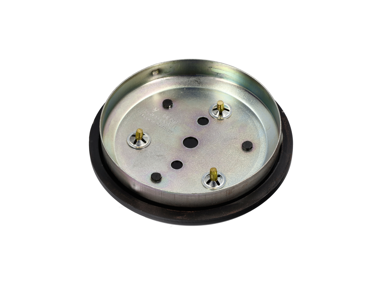 Wheel Cap "Fuchs" Black with gold crest For Porsche Car - SOW91103811 ...