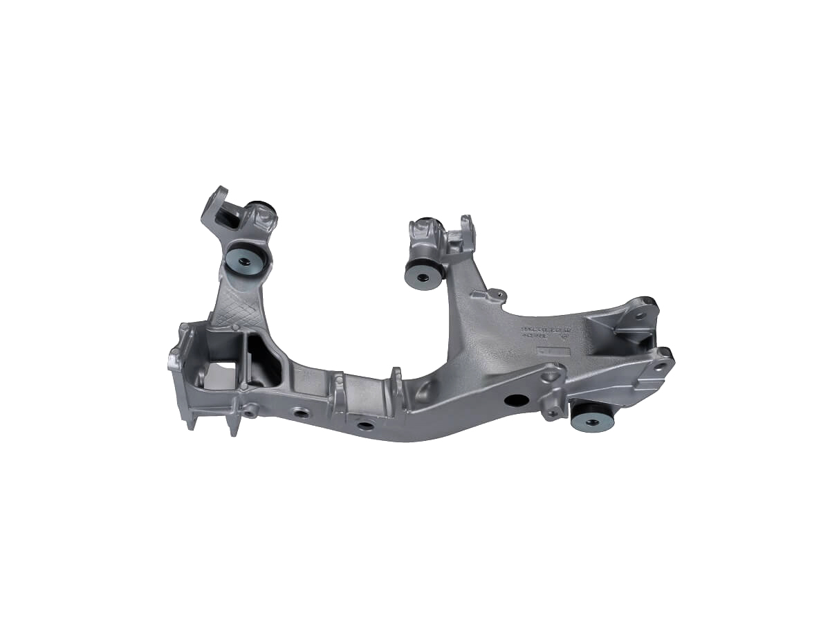 Silent block set 37% harder than standard for rear axle sub frame ...