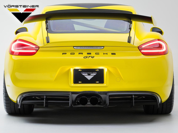 Vorsteiner V-CS Aero Rear Diffuser for Porsche 981 Cayman GT4 - 9701POV ...