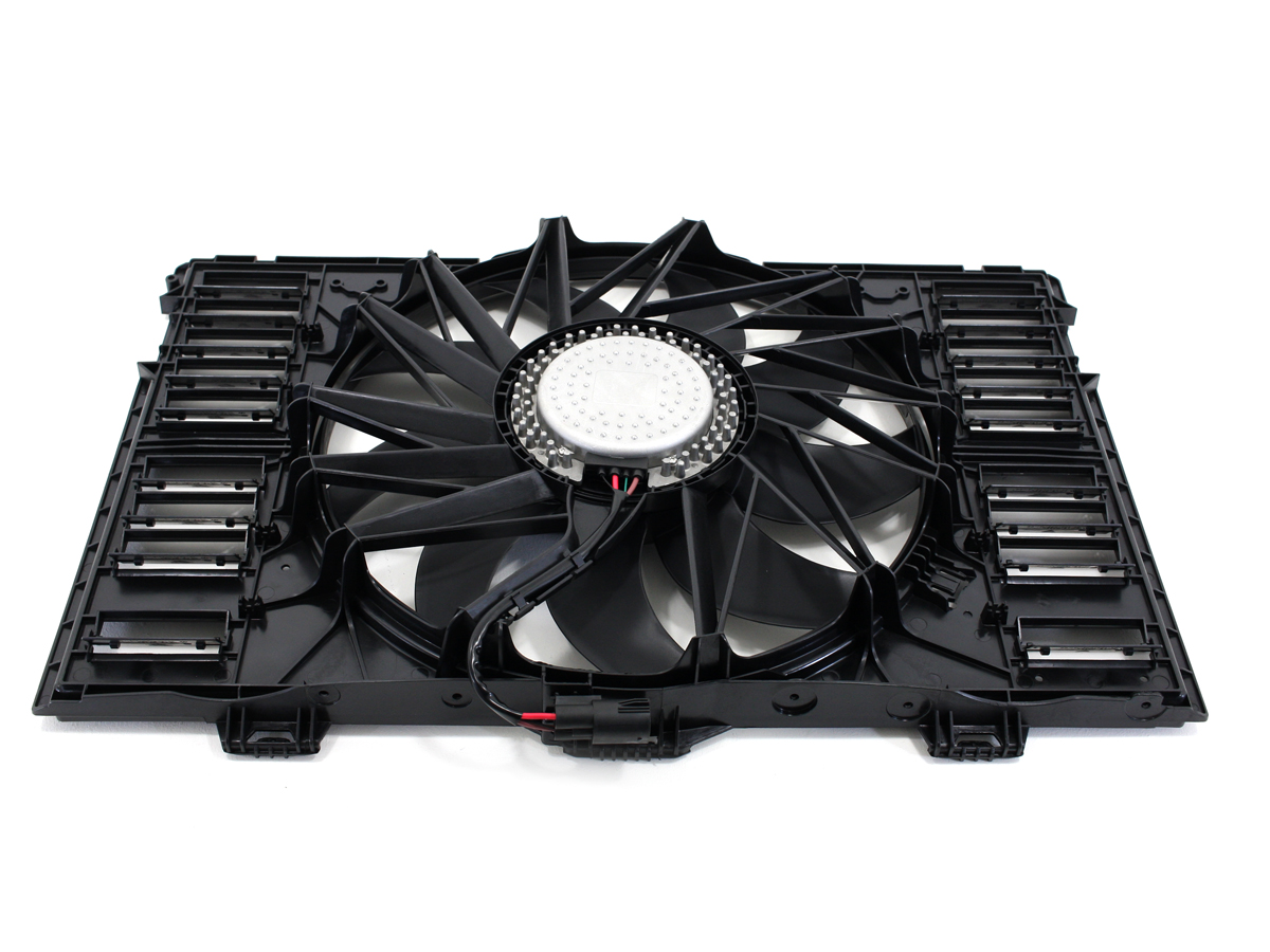 Porsche 970 Panamera Water radiator air duct with fan 97010606106 ...