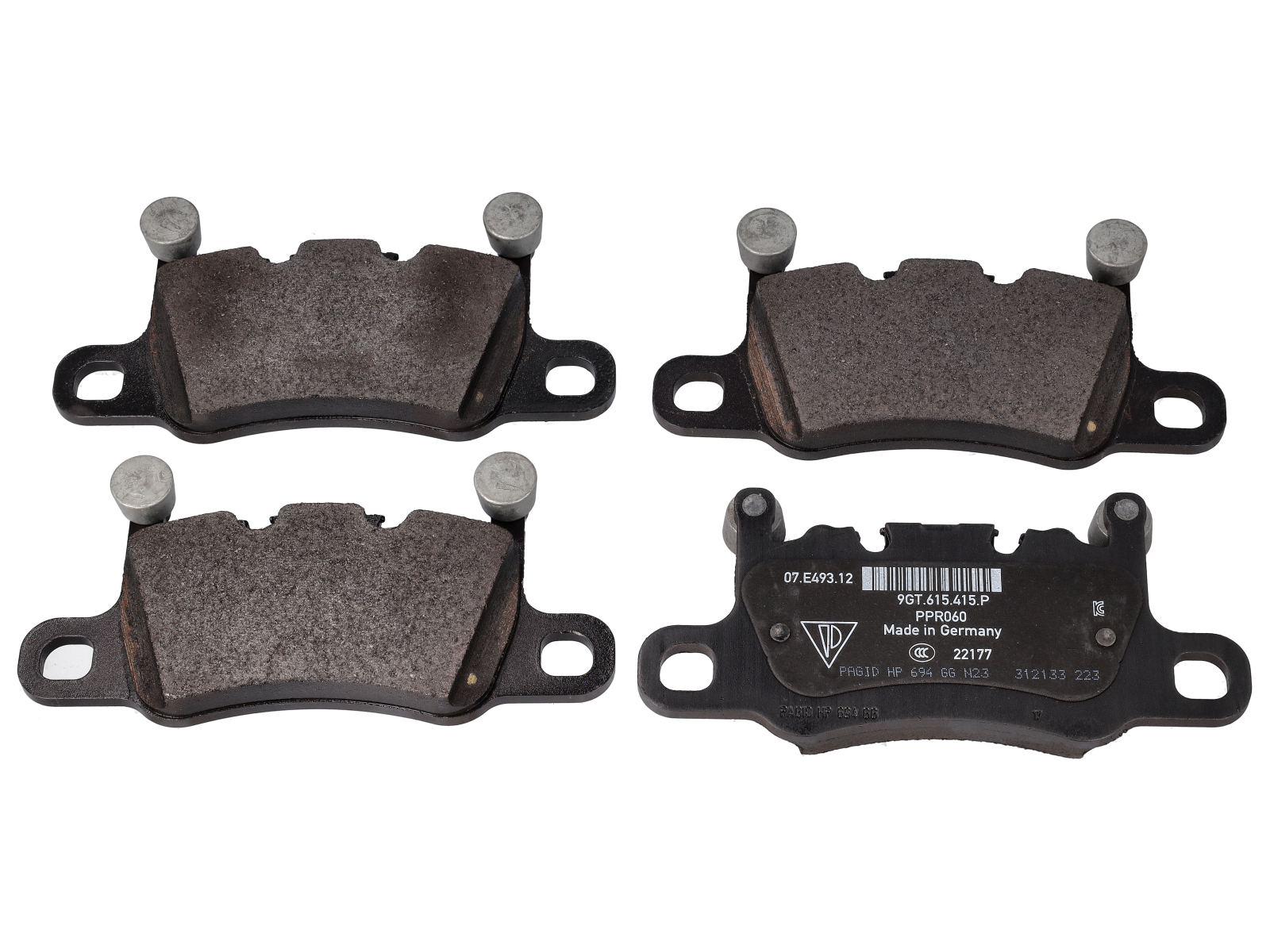 Porsche 992 GT3 GT3 RS 718 Cayman GT4 RS Brake pads Rear 9GT698451P ...