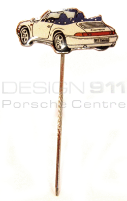 Stick Pin "Porsche 911 Cabrio" White - PIN010 | Design 911
