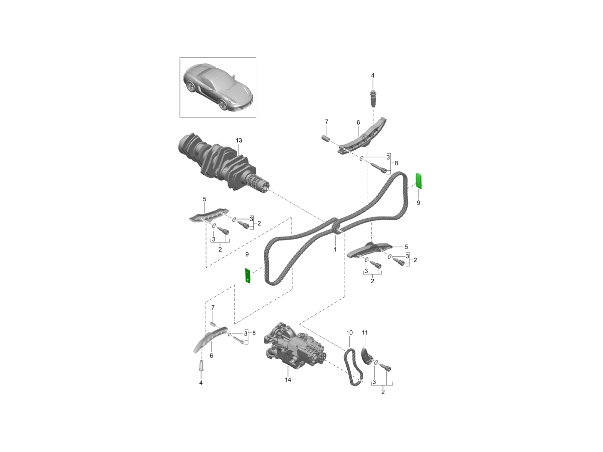 Porsche Timing Chains & Tensioners | Precision Engine Synchronisation ...