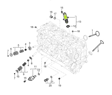 Camshaft control element NVS. Porsche 987 / 981 / 997 / 991 9A110530405 ...
