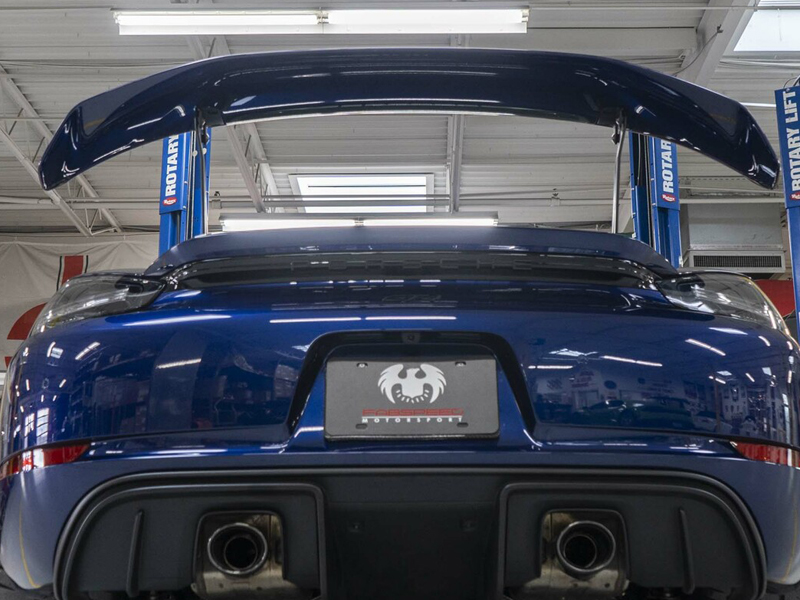 Fabspeed Monoblock wing risers for Porsche Cayman GT4 - FSPORGT4MWRAS ...