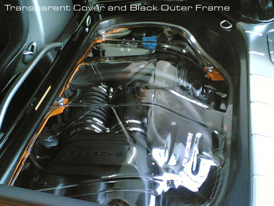 Transparent-Motor-Hood for Porsche Cayman 987 Makrolon Version ...