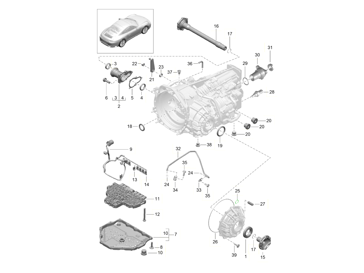 Buy Porsche 991 (911) MK1 2012-2016 991 GT3 RS 4.0L (500Bhp) Gearbox ...