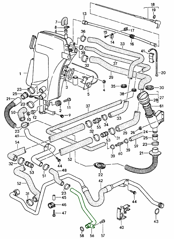 Porsche 993 Turbo Oil pipe 99320726052 - 99320726052 | Design 911