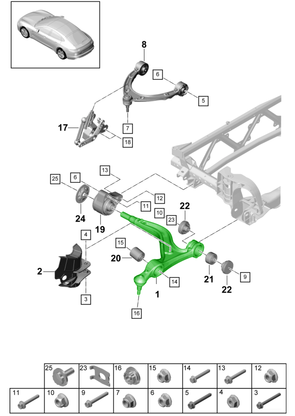 Porsche Front Track Control Arms | Design911 Suspension Parts for ...