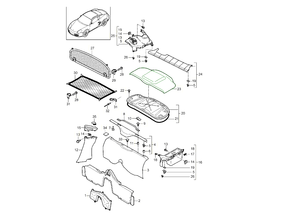 Buy Porsche Cayman 987C/981C (2005-2016) Cayman 2.7L 987C 2006-08 ...