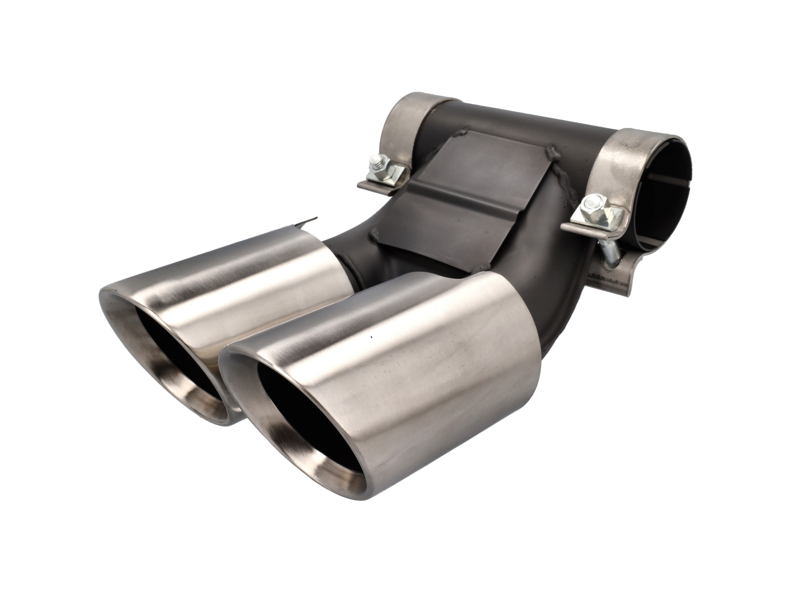 DesignTek Exhaust tail pipes brushed silver finish for Porsche 981 ...
