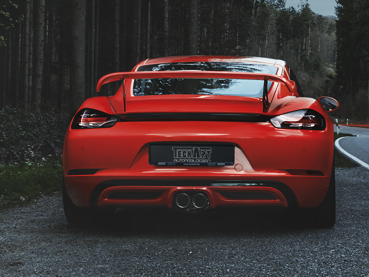 TechArt 082.100.811.009 Becquet arrière couleur carrosserie TechArt ...