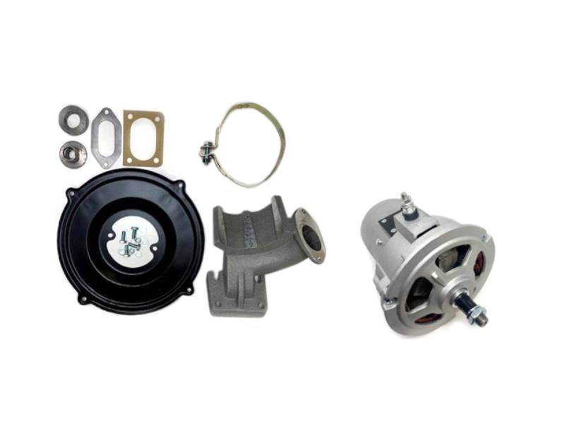 Conversion kit 6v dynamo to 12v with high output 100 amp alternator ...