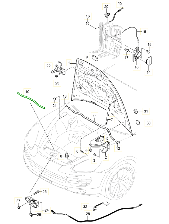 Buy Porsche Macan (95B) MK3 2022 >> Engine compartment seals | Design 911