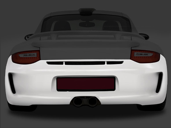 HSK267 Rear bumper GT3/RS look for Porsche 911 997 2008-12 C4 / C4S ...