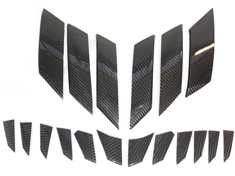 Porsche 991 GT3 RS Front fender louvers covers 99150352490 ...