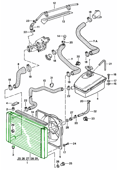 Buy Porsche 924 (1977-1988) Water / Coolant Radiators | Design 911