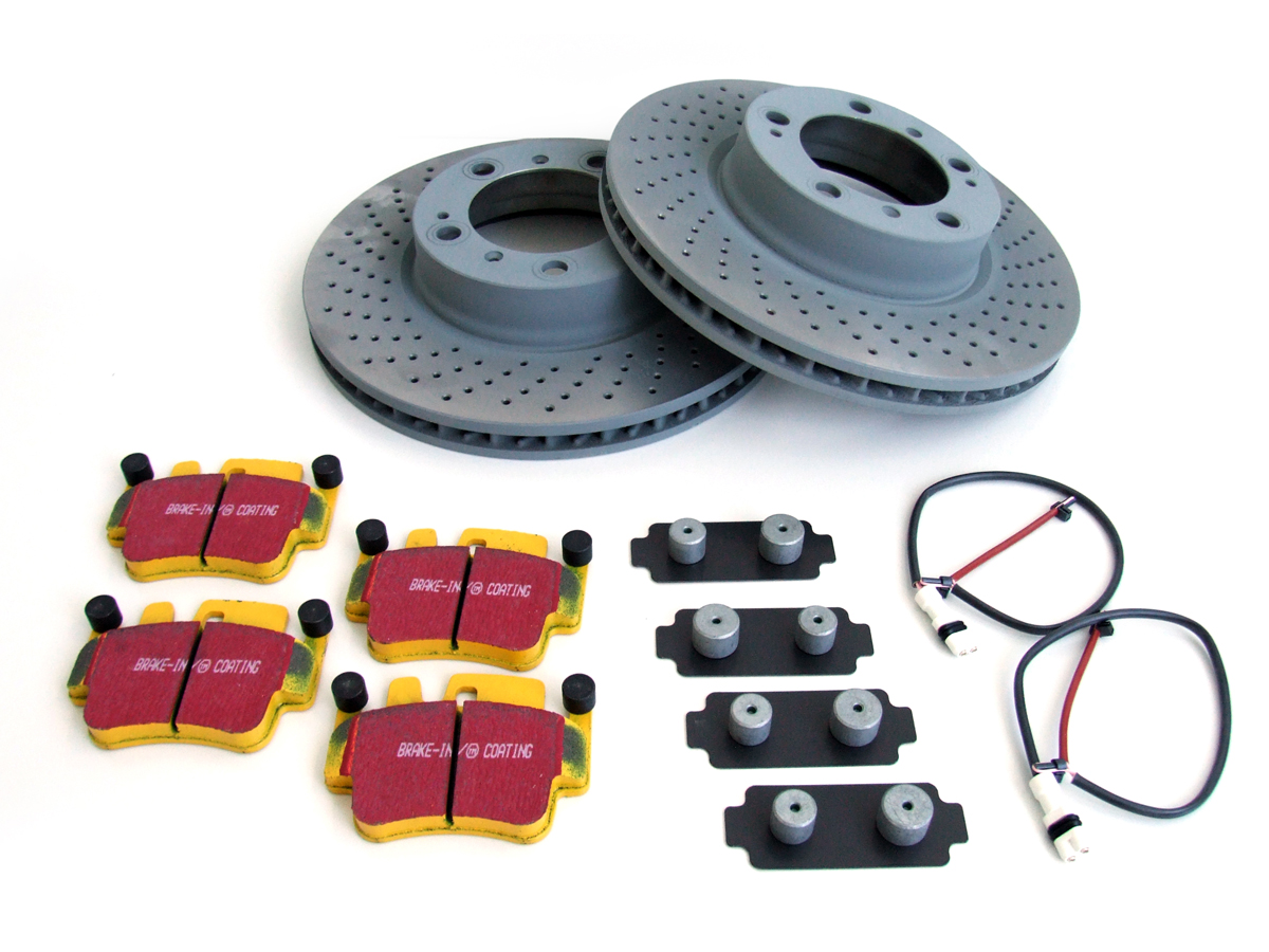 EBC P2DK045Y Racing Two-piece floating brake disc and yellowstuff pad ...