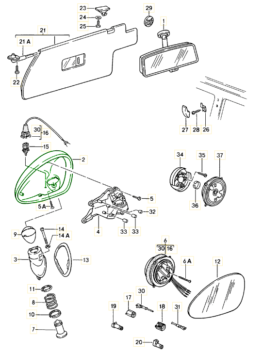 Buy Porsche 968 (1992-1995) Mirrors & Parts | Design 911