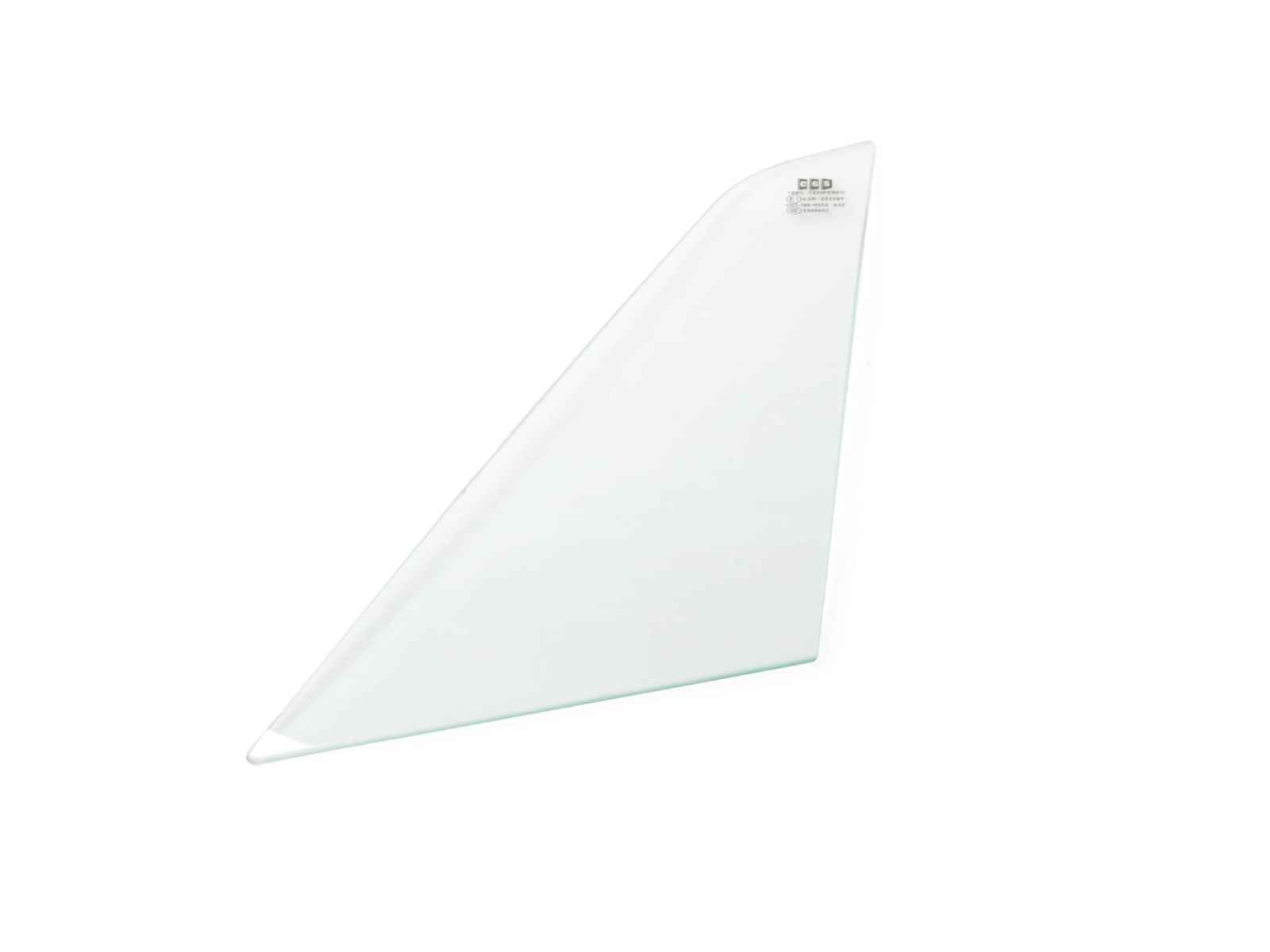 Front fixed 1/4 window glass, Clear. Porsche 911 69-84 Coupe ...