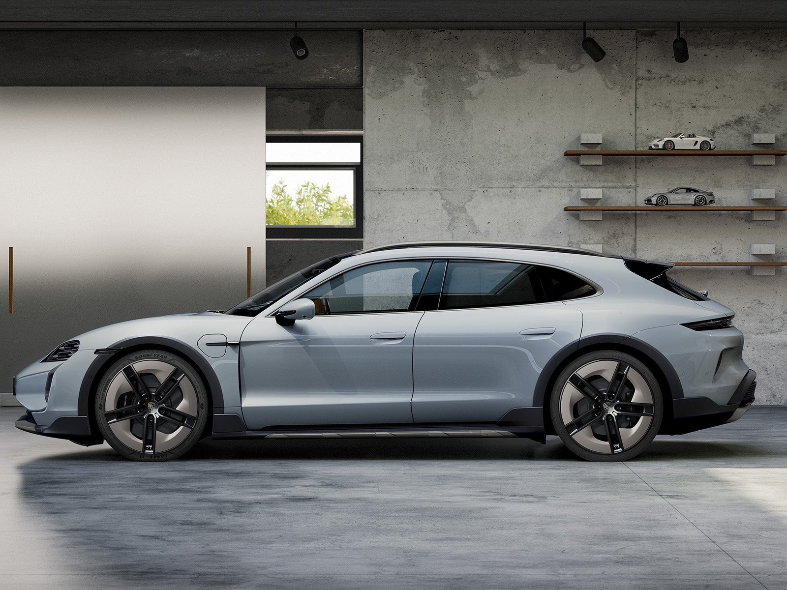 21-inch Taycan exclusive design summer wheel-and-tyre set, painted in ...