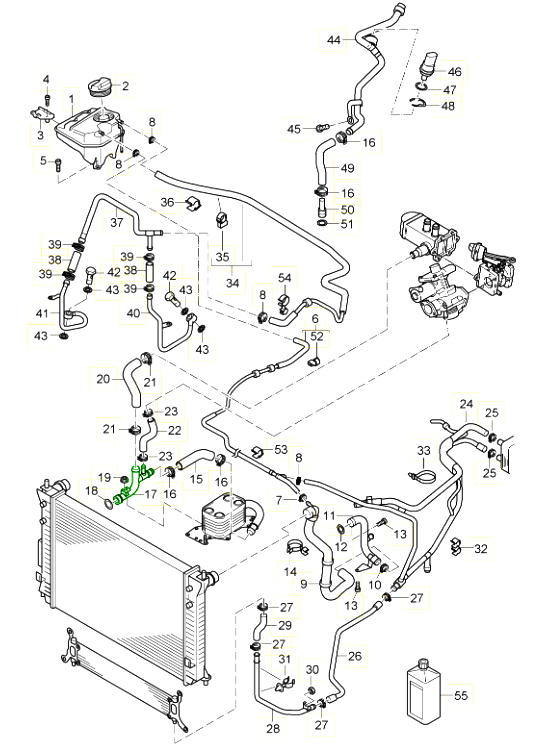 Buy Porsche Cayenne 9PA1 (957) 2007-2010 Water / Coolant Hoses | Design 911