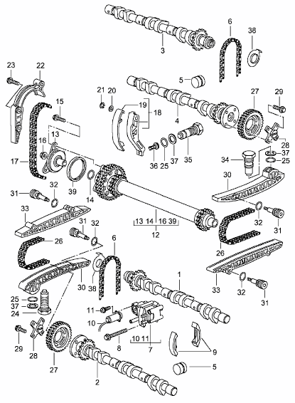 Porsche Timing Chain 99610517158 - 95910555201 | Design 911