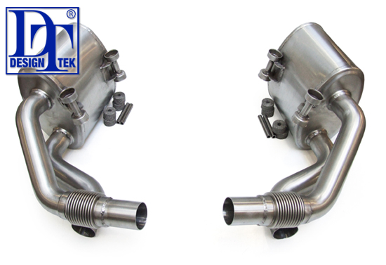 Secondary Sports Exhaust Boxes DesignTek for Porsche 991 - 3606009923 ...