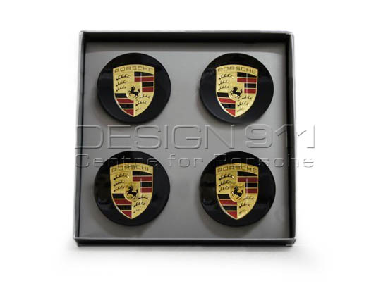 Wheel Caps with Coloured Crest for Porsche 00004460727 - 00004460727 ...