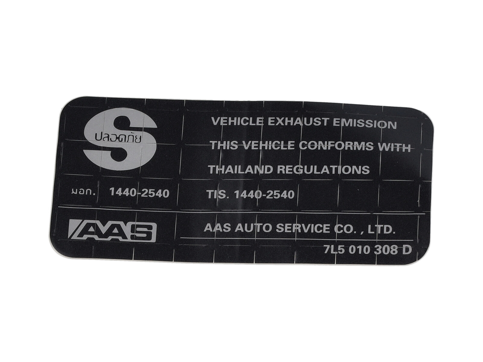 Porsche Cayenne Sticker Sticker uitlaatgas 95500610800 - 95500610800 ...