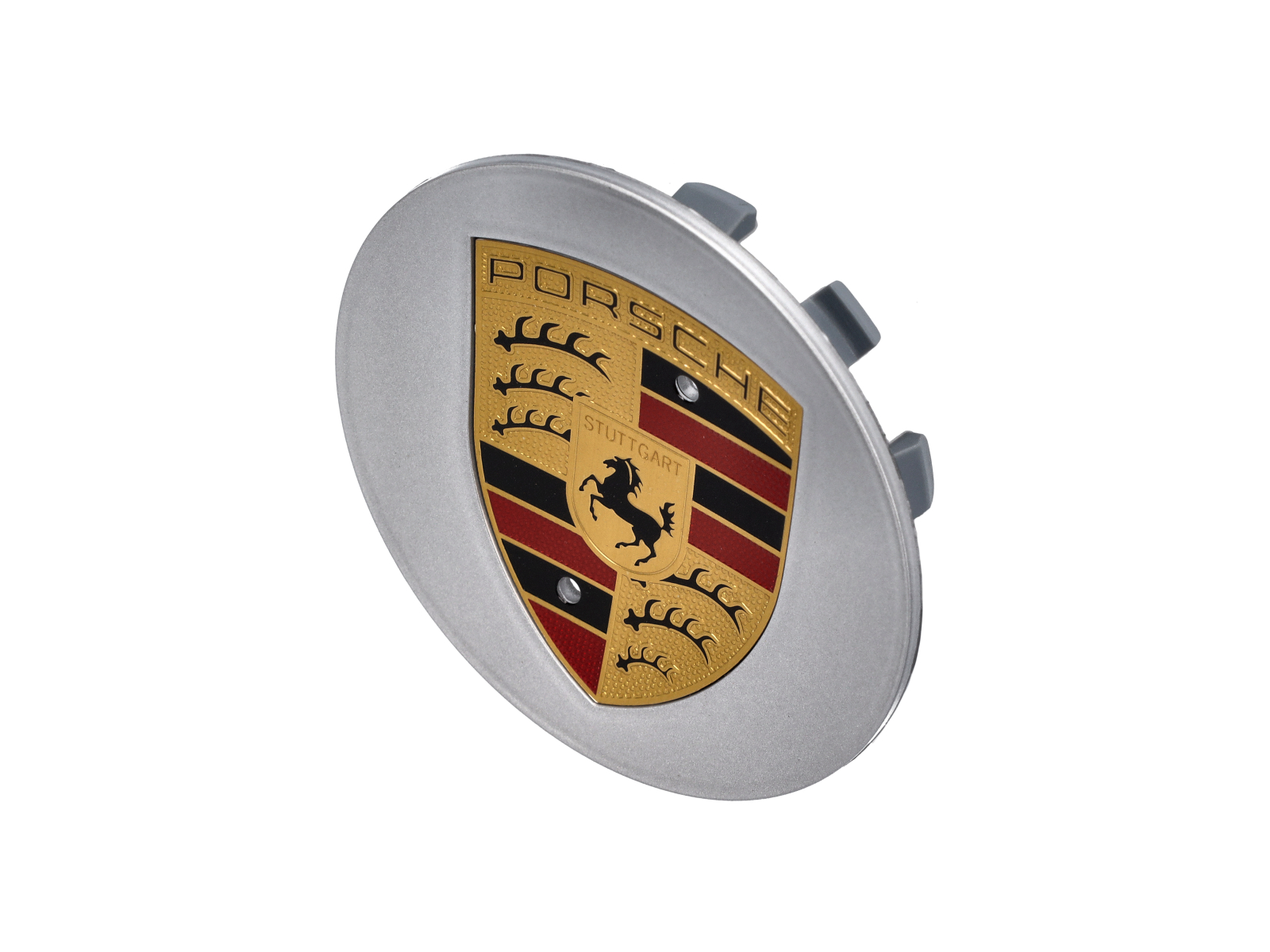 Wheel Cap Silver Concaved with Large Crest for Porsche - 00004460601 ...