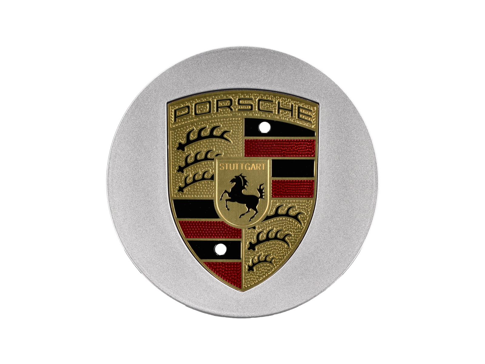 Wheel Cap Silver Concaved with Large Crest for Porsche - 00004460601 ...