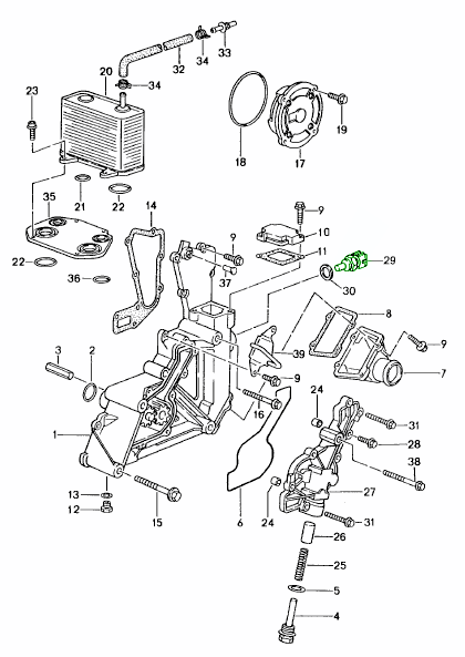 Porsche 996 986 Boxster Oil temperature sensor 99660640501 ...