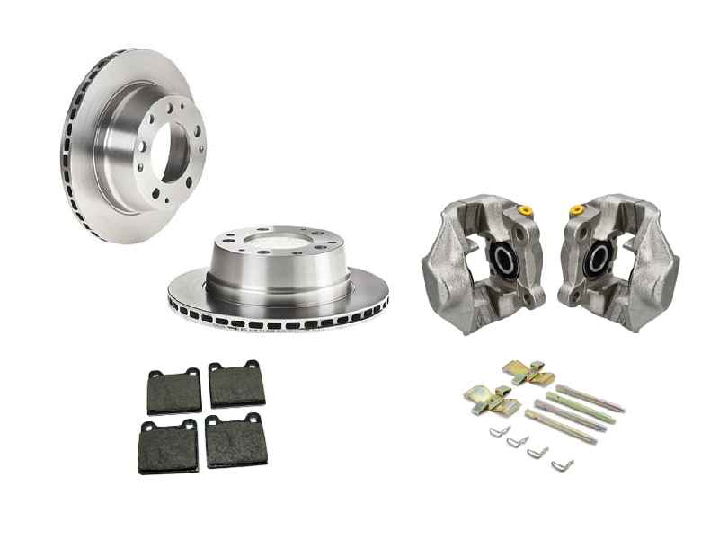 Rear brake caliper, disc and brake pad kit. Porsche 911 / 911 SC ...