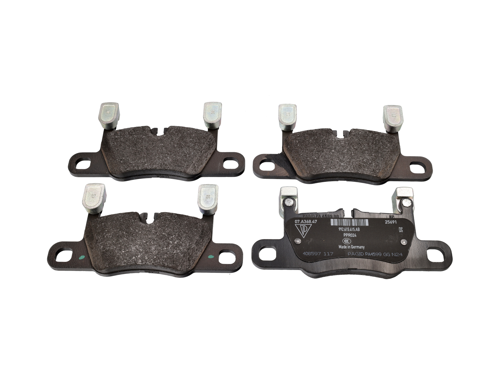 992698451G Brake Pads - Rear. Porsche 992 Carrera 2 / 4 (For Non-S ...