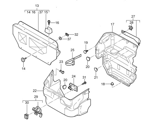 Buy Porsche Boxster 986/987/981 (1997-2016) Trunk Carpets & Parts ...