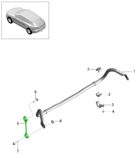 TRW JTS985 Porsche 4M0411317 Anti roll bar drop link Front for Porsche ...