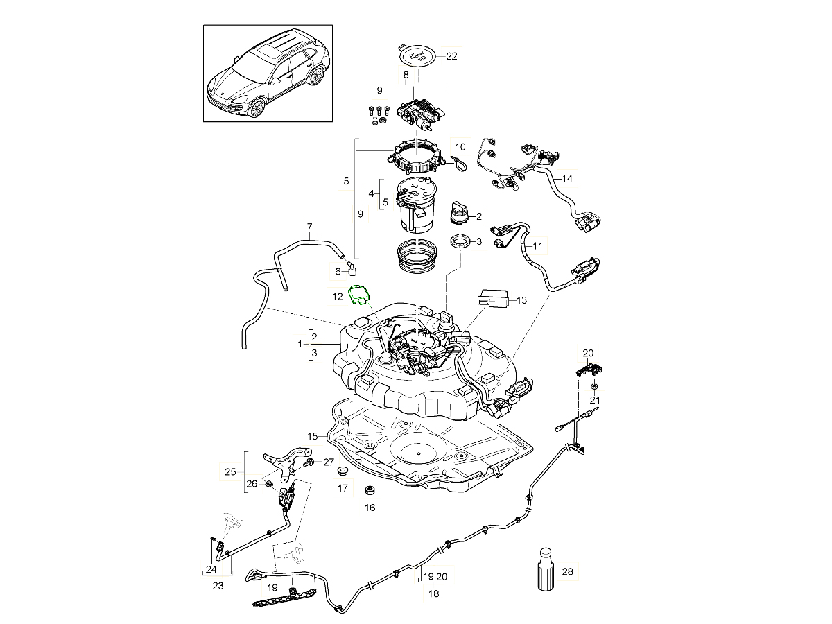 Evaluation unit for reduction agent reserve - 95860665100 | Design 911