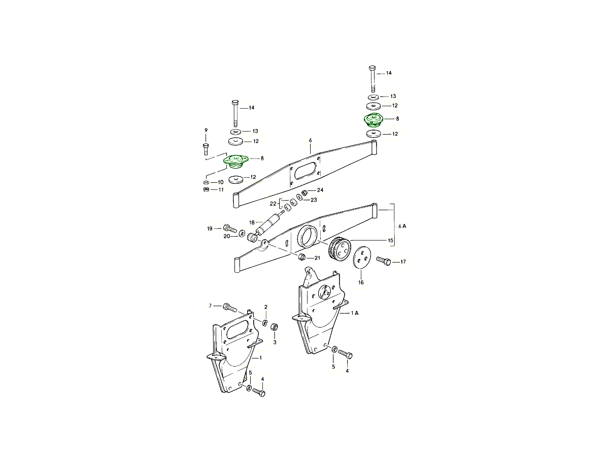Porsche 911 Cabrio Engine gearbox mount 91137504306 - 91137504306 ...
