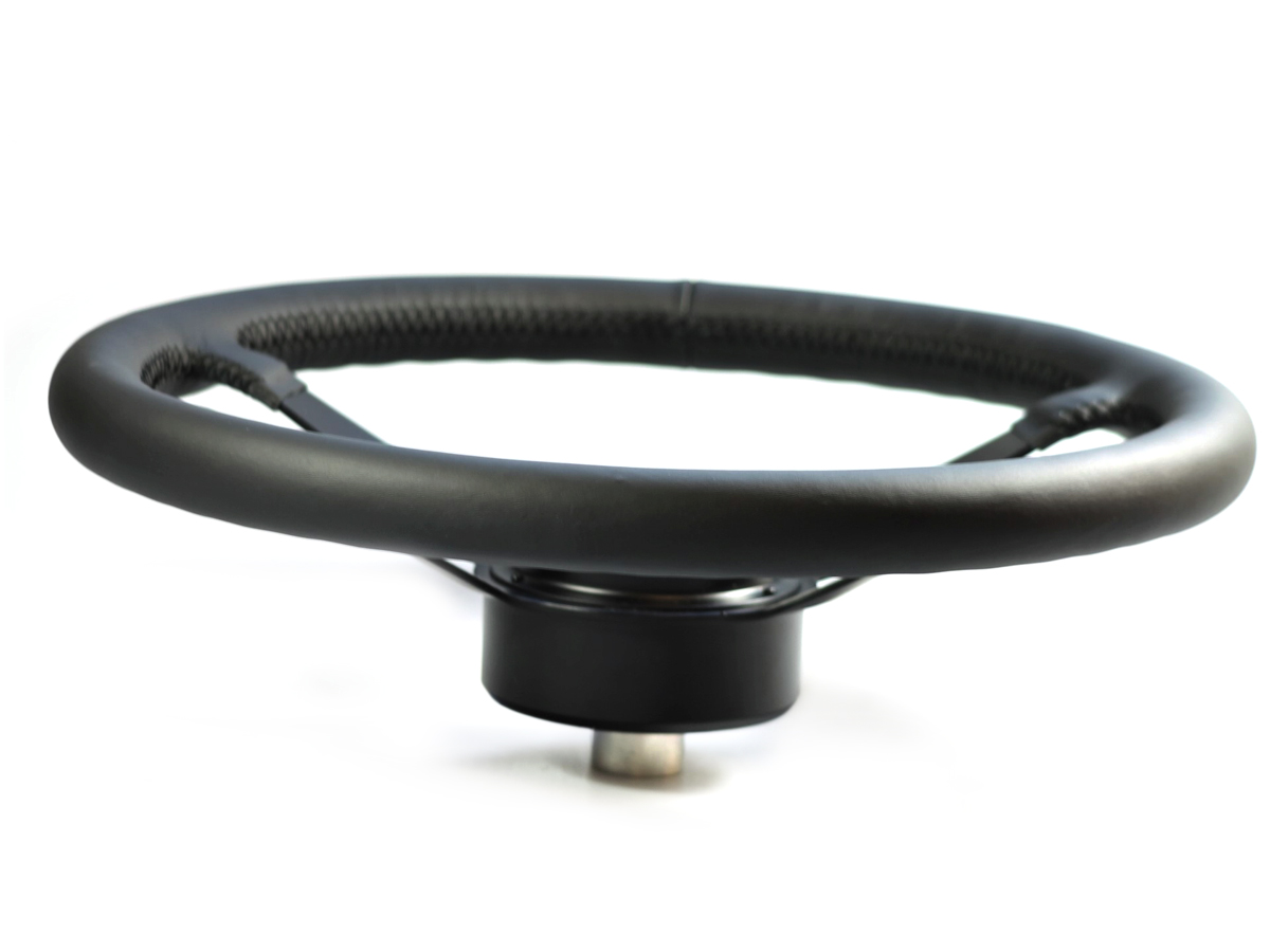 Extended hub padded leather steering wheel 380mm Carrera RS style ...