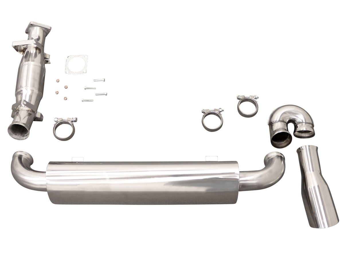 Exhaust set for 964 with cat bypass and g-pipe final muffler bypass ...
