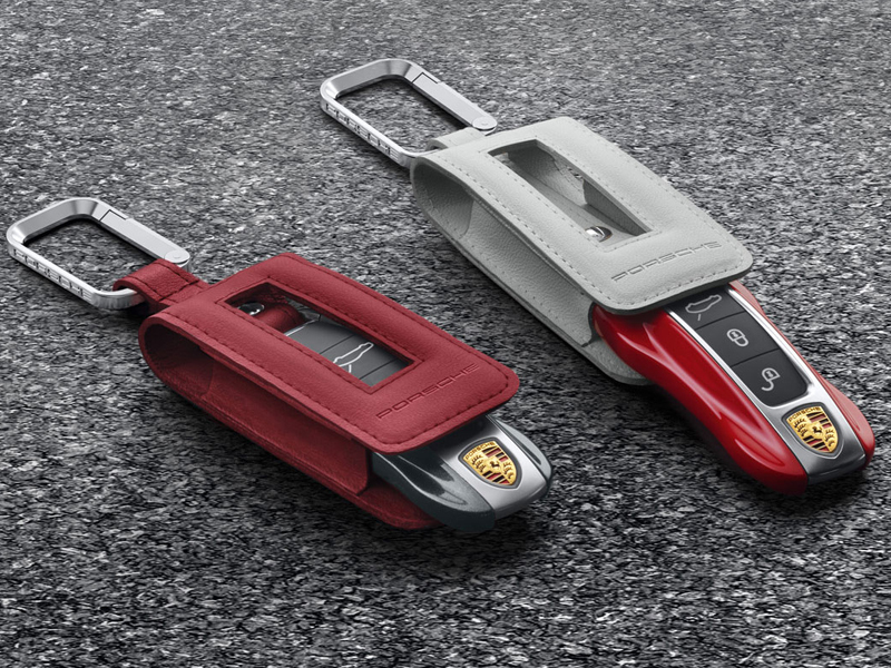 Porsche 971 Panamera Key pouch in leather 971044003 - 971044003PL1 ...
