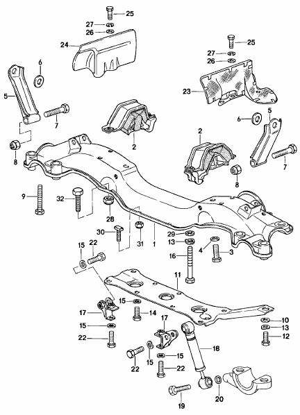 Porsche 928 Engine Mounts 92837504302 - 92837504302 | Design 911