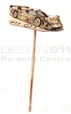 Stick Pin "Porsche 911 GT1" White - PIN014 | Design 911