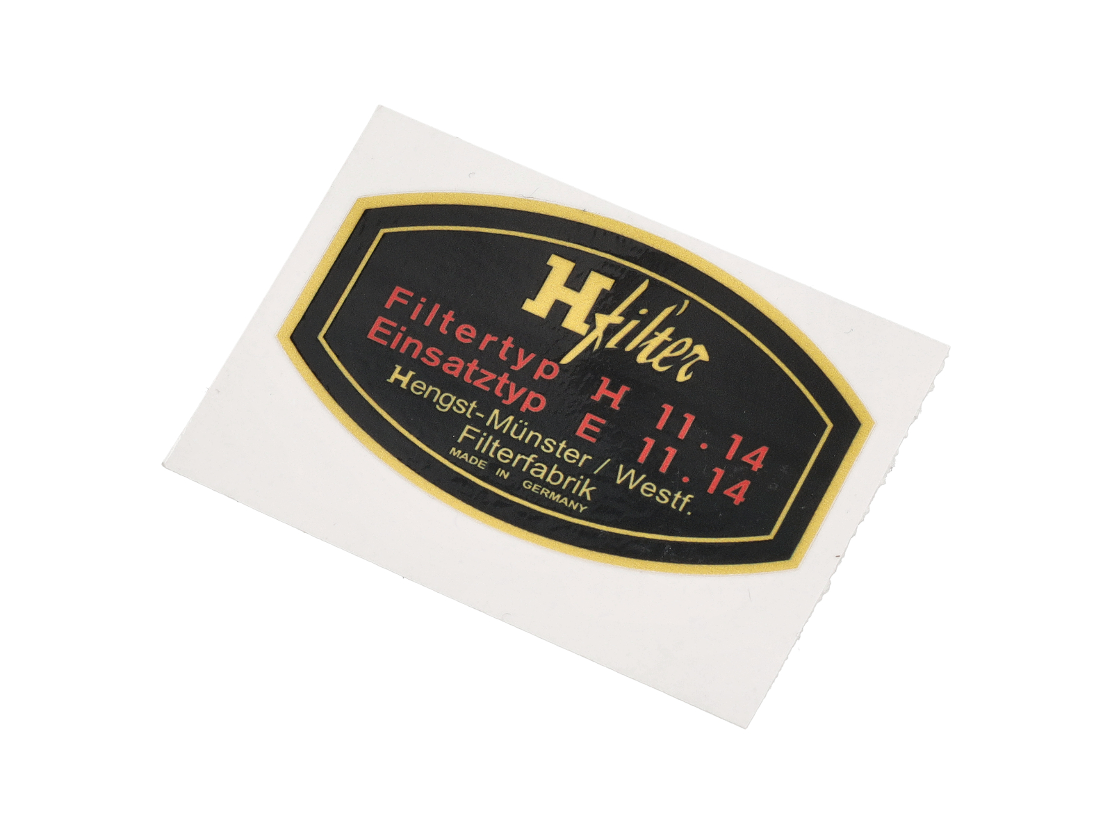 Oil filter decal decal H-Filter. Porsche 911 / 912 - 64470100300/1 ...