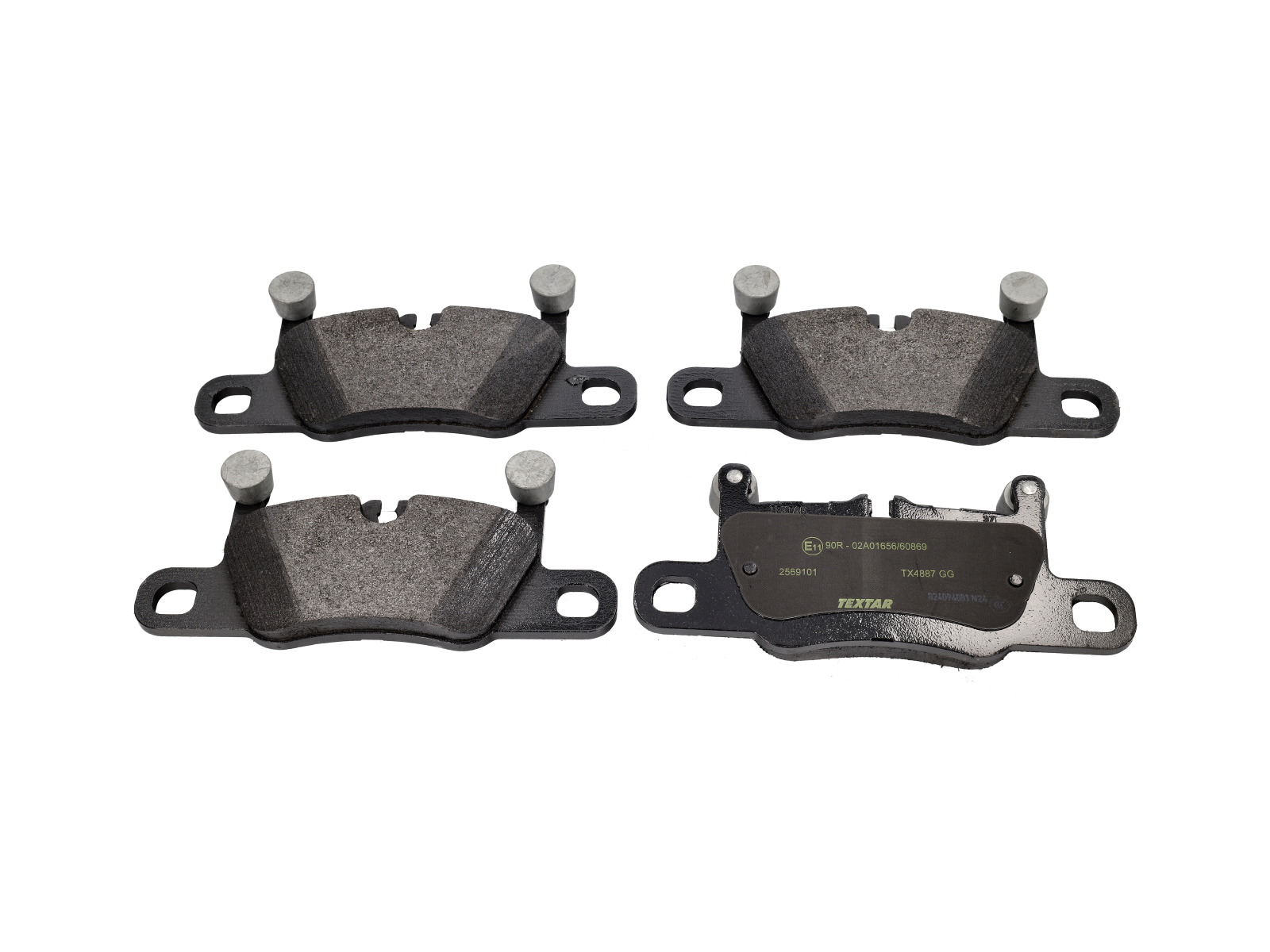 TEXTAR 2569101 Porsche 99135294902 Brake pads Rear for Porsche 991 S 3 ...