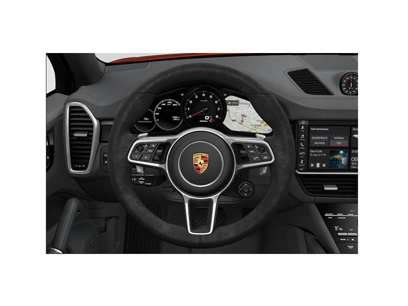 Original Porsche 9Y0419091DCA34 Multifunction steering wheel in Black ...
